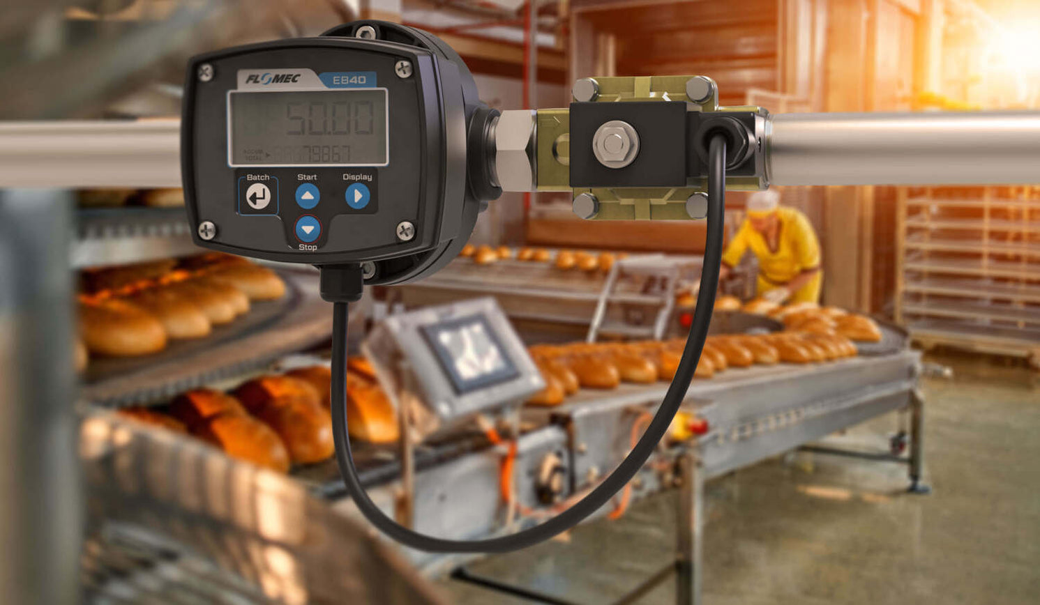 EB40 Single Stage Batch Controller - FLOMEC Flow Meters